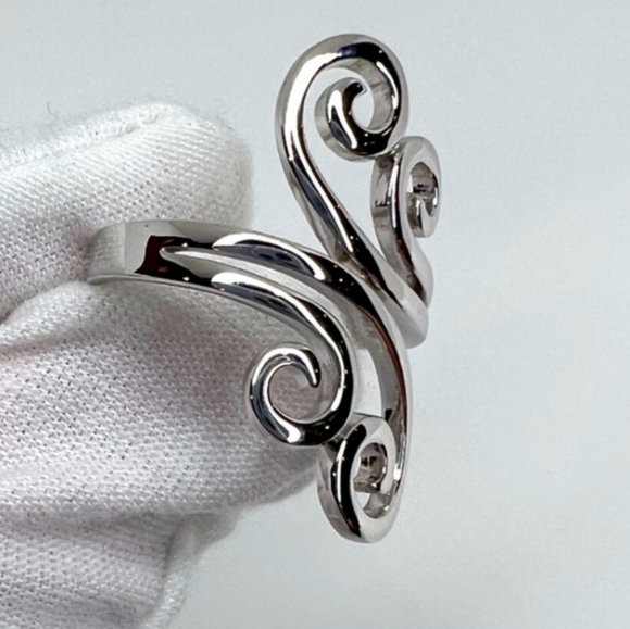 Jewelry | Elegant Swirl Silver Ring | Poshmark
